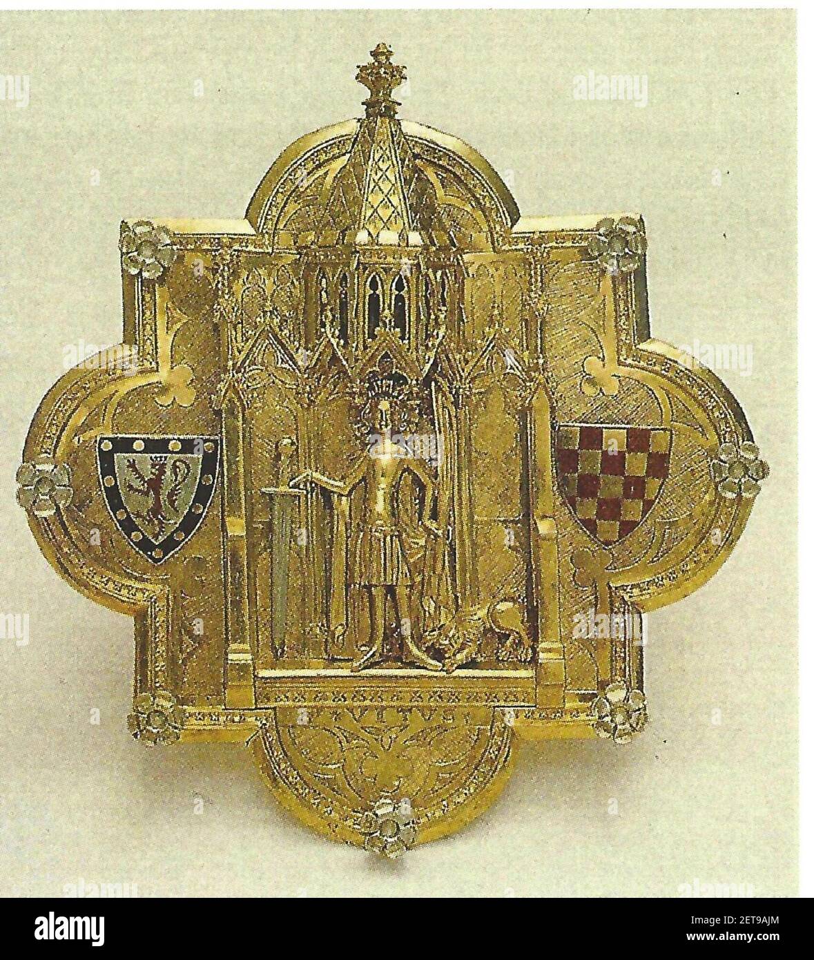 Pectorale van Ermgard van den Bergh, 13de abdis stift Elten (ca. 1335 ...