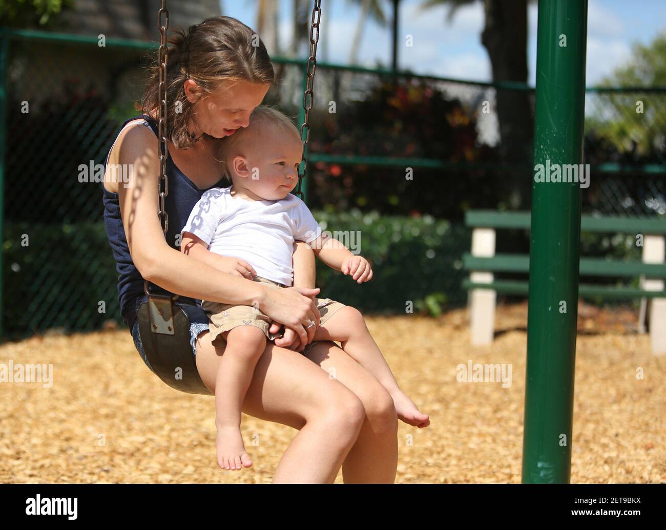 Jena-Lisa Jones, with her 18-month-old son, Raymond, says she was 14 ...