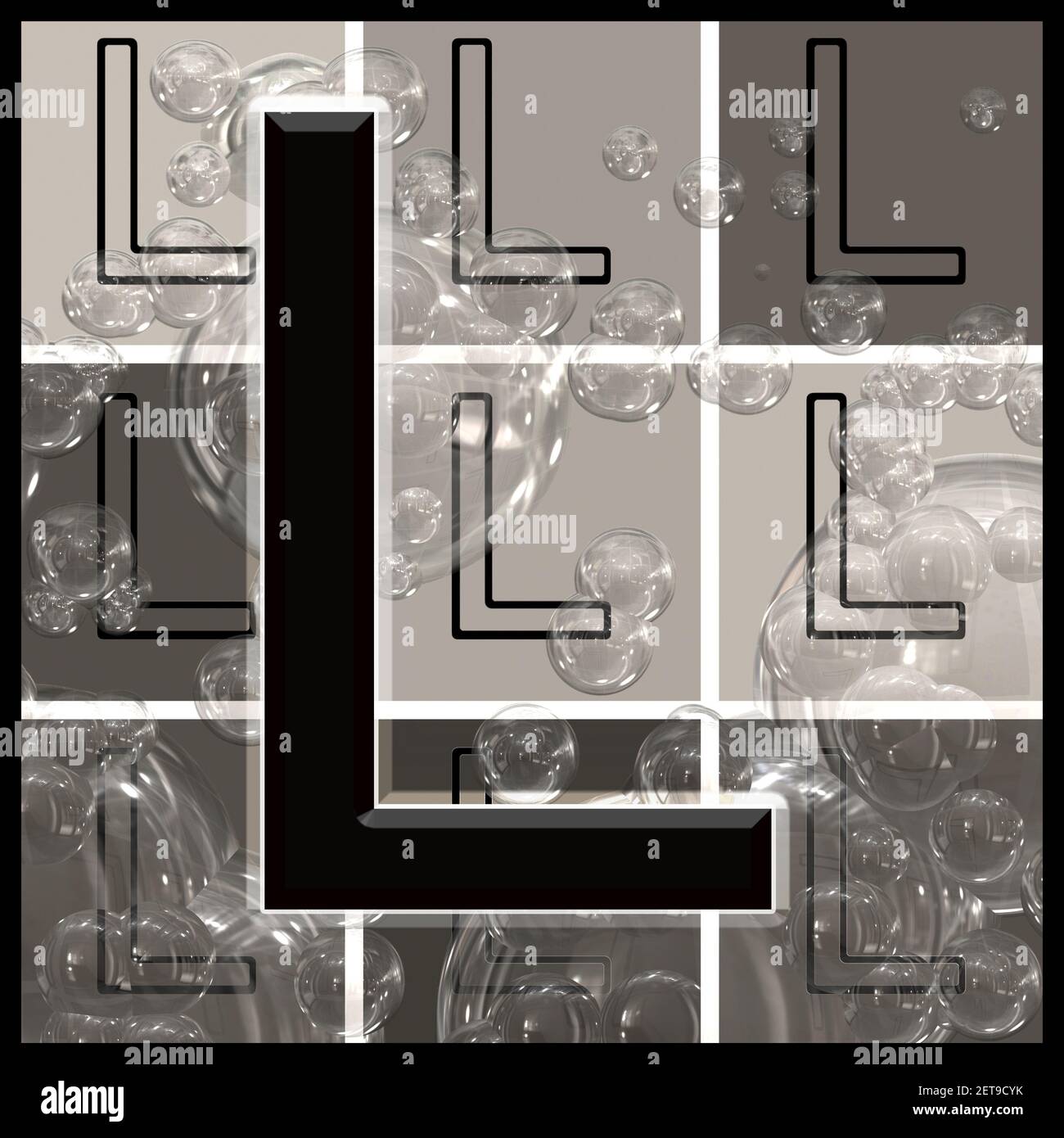 square graphic with the upper-case character L representing a capital ...