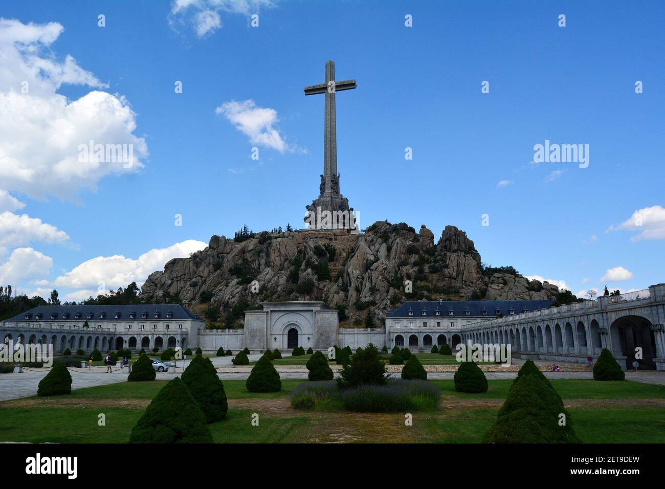 The "Valley of the Fallen" is a Spanish monumental complex built ...