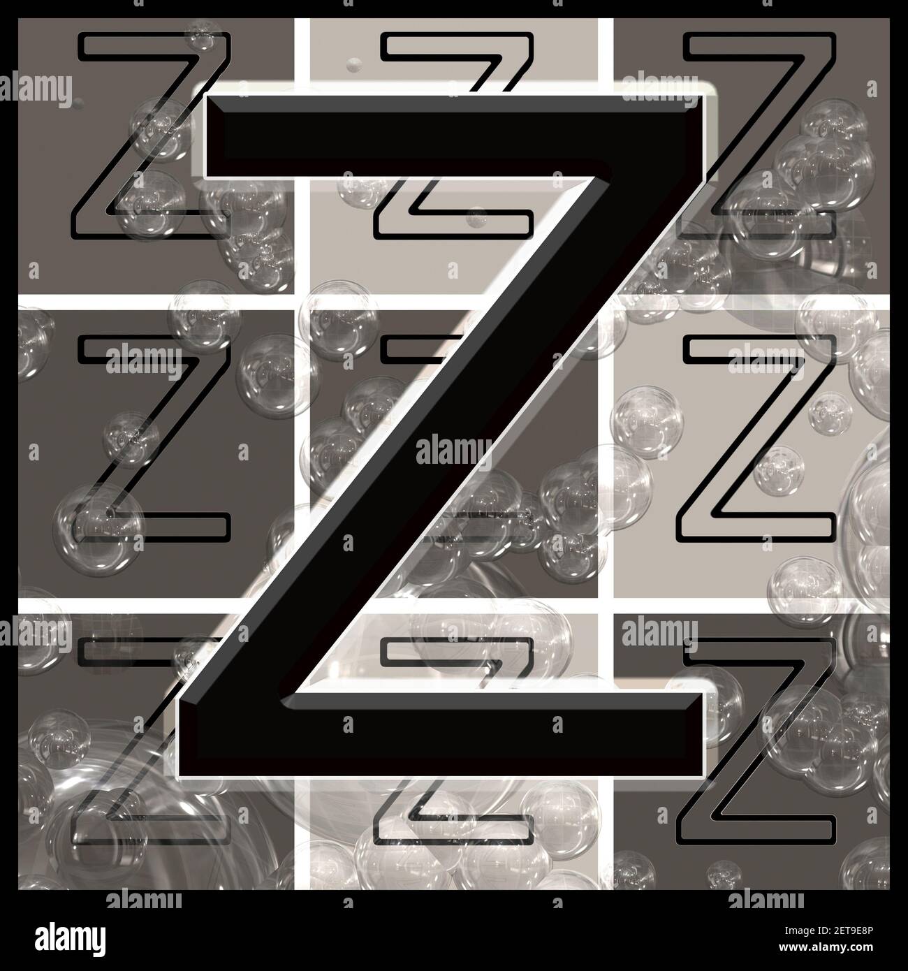square graphic with the upper-case character Z representing a capital ...