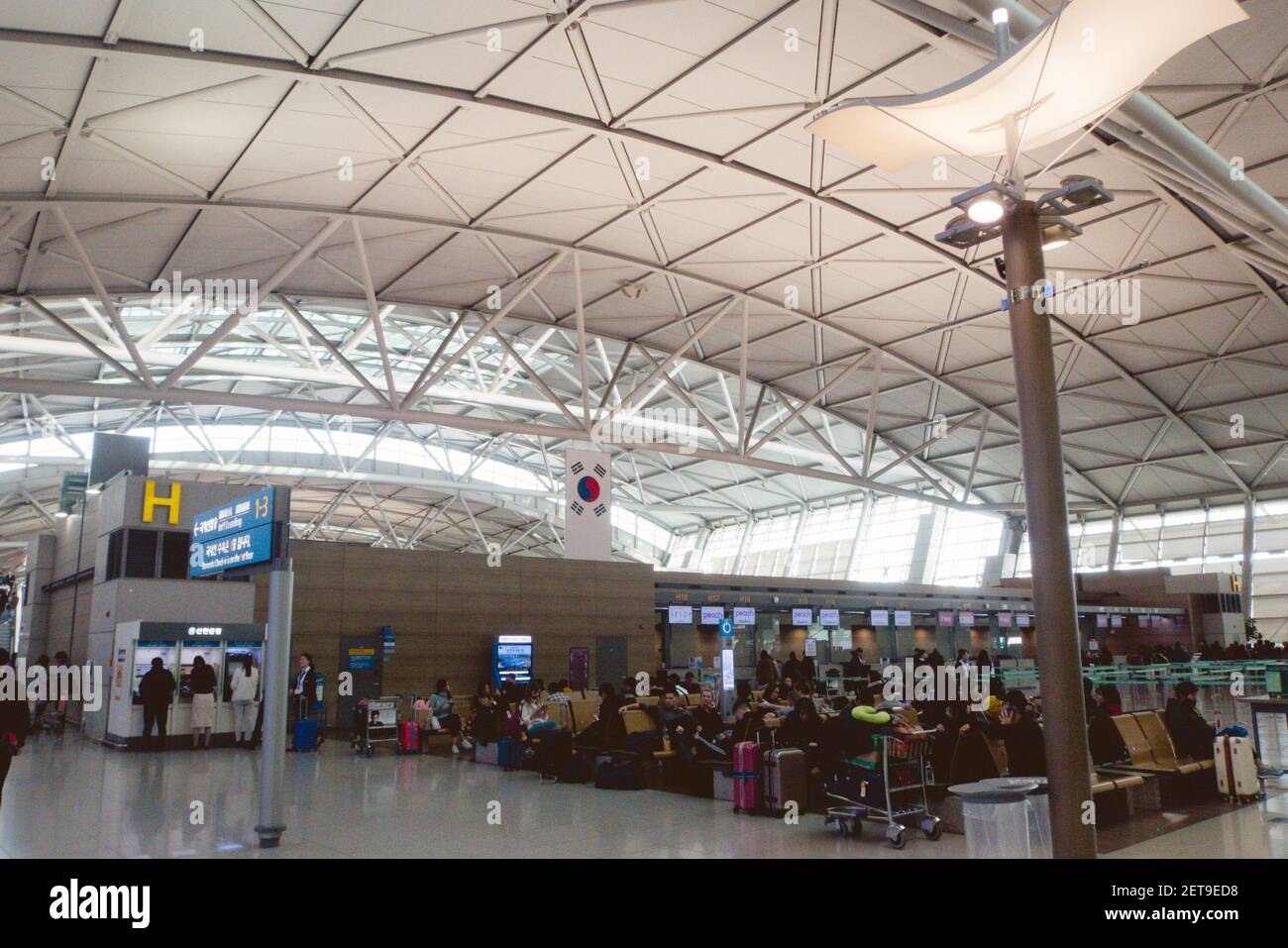 An interior view of the the Incheon International Airport in Incheon ...