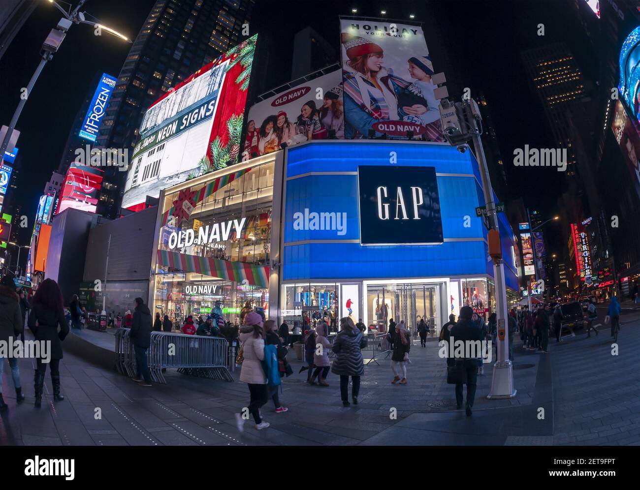 A Gap next to its Old Navy brand store in Times Square in New York on ...