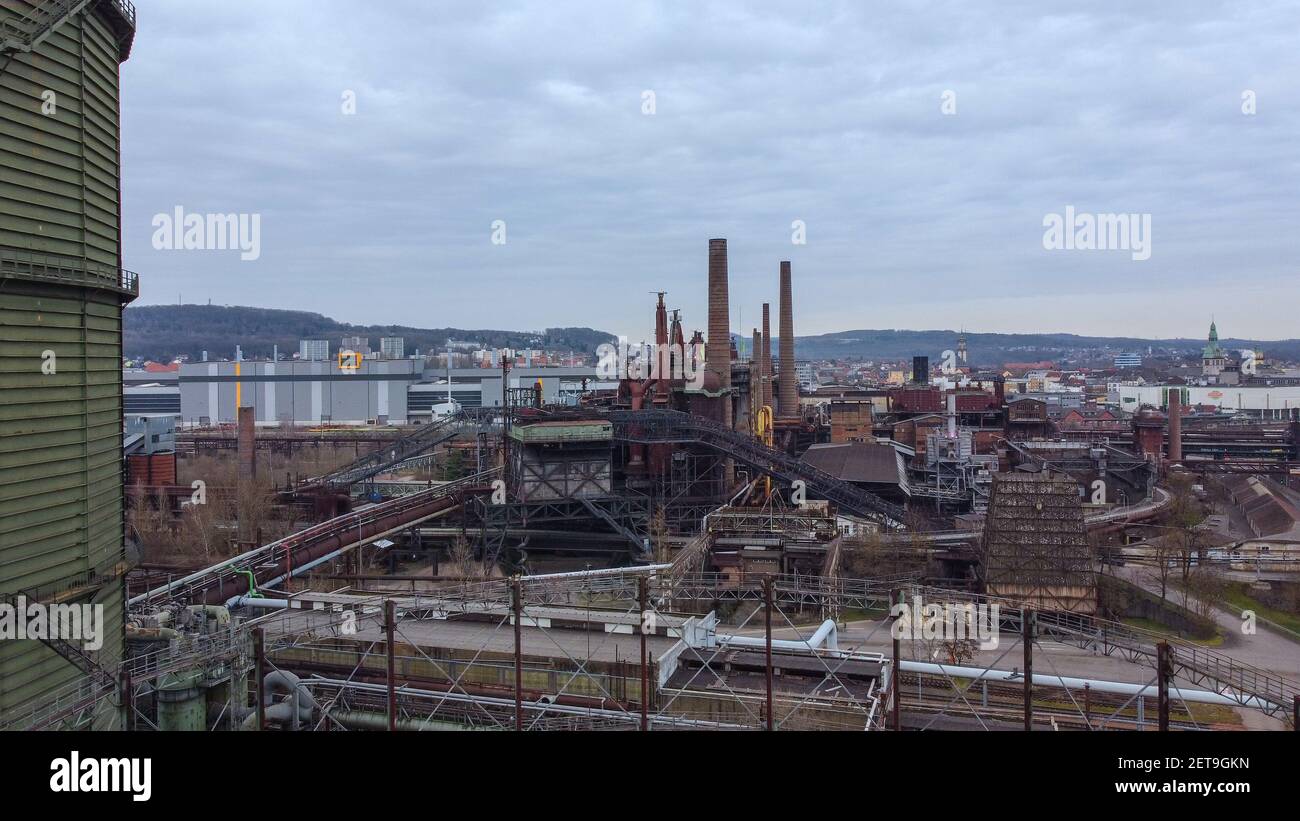 Old factory site in Germany - World Heritage Site Stock Photo - Alamy