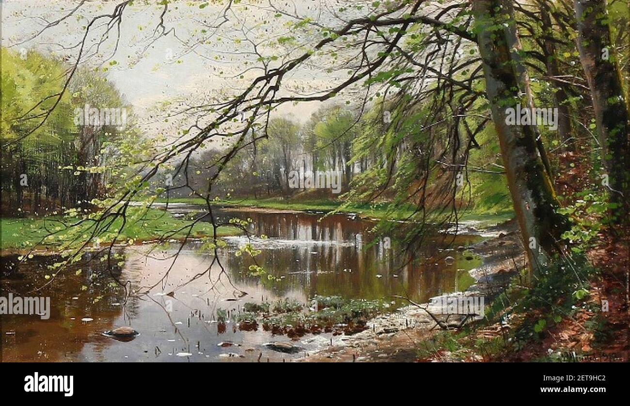 Peder Mork Monsted - Susaaen, Næsbyholm in spring Stock Photo - Alamy