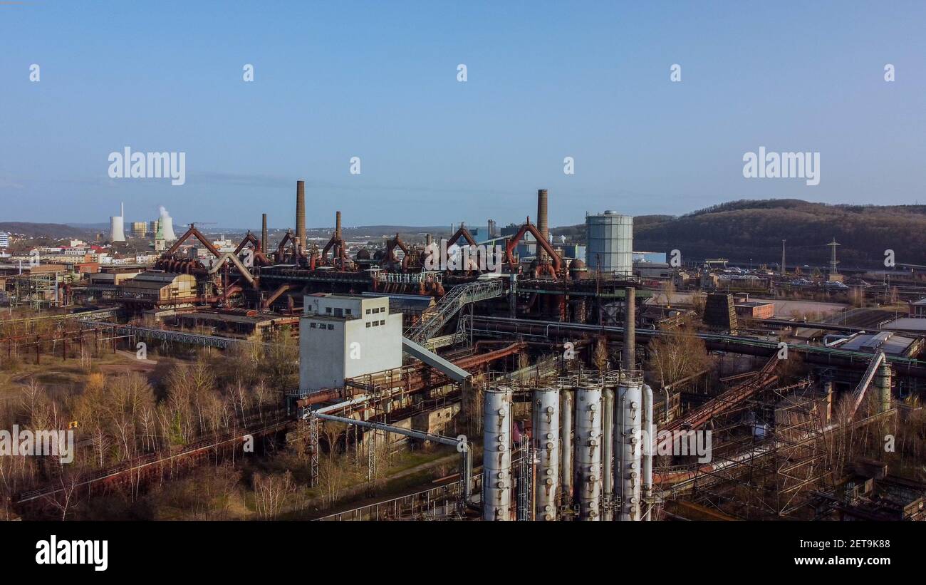 Old factory site in Germany - World Heritage Site Stock Photo - Alamy