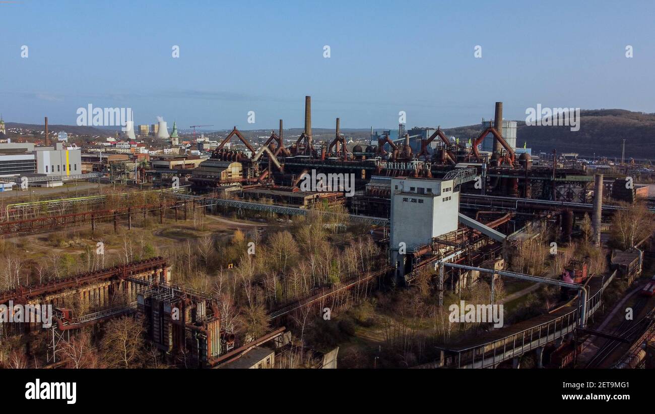 Old factory site in Germany - World Heritage Site Stock Photo - Alamy