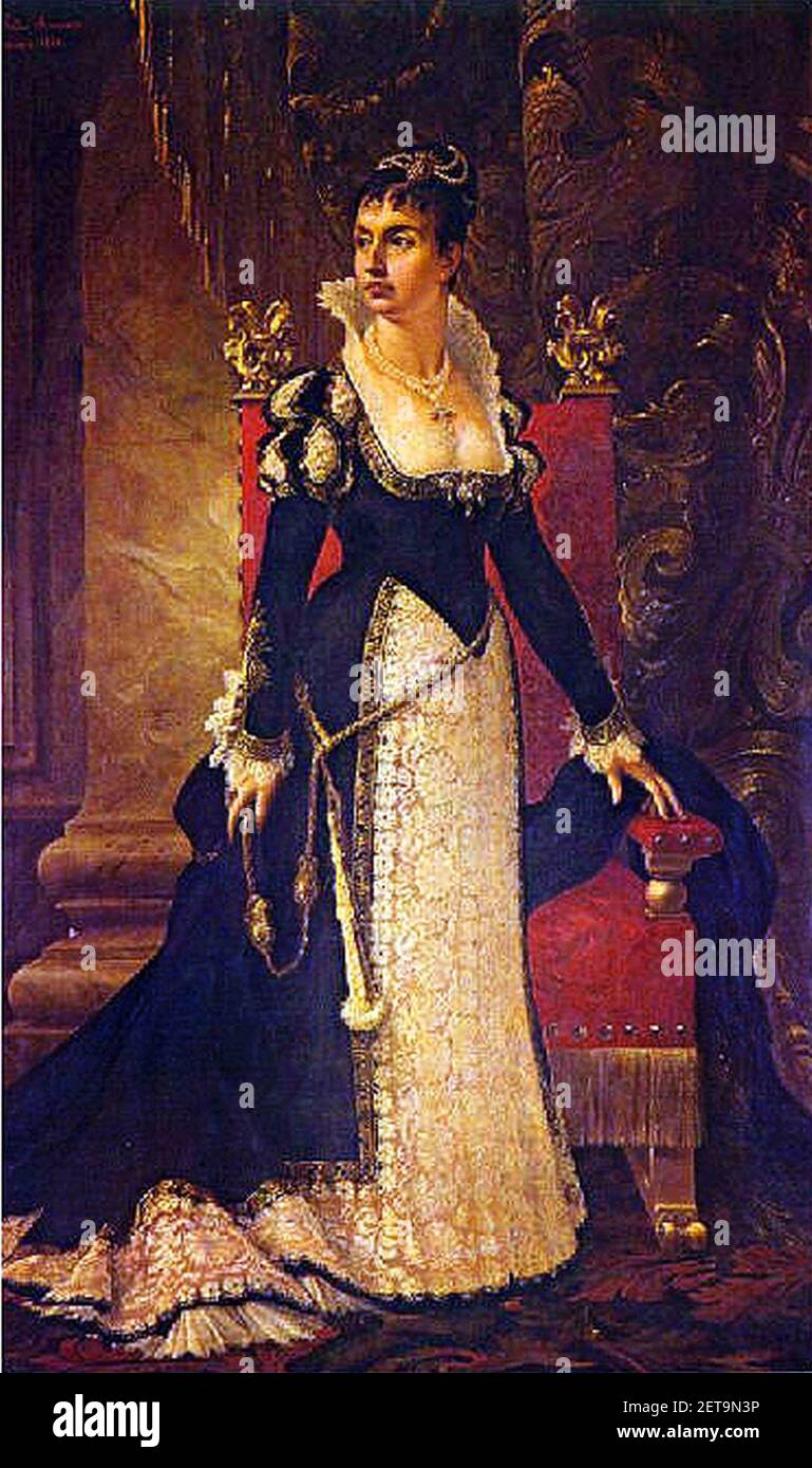 Pedro Américo - Dona Catarina de Ataíde - 1878 Stock Photo - Alamy