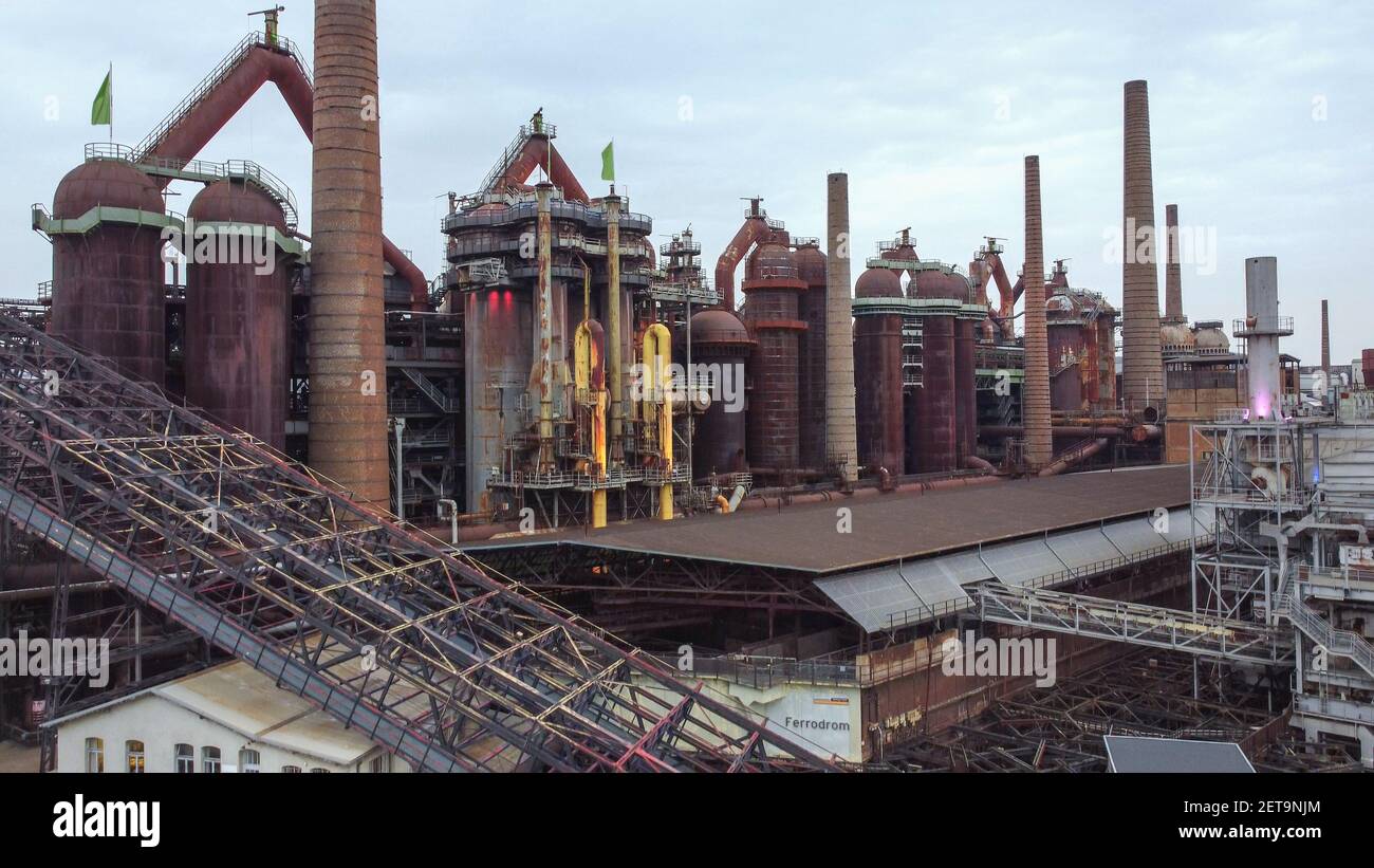 Old factory site in Germany - World Heritage Site Stock Photo - Alamy