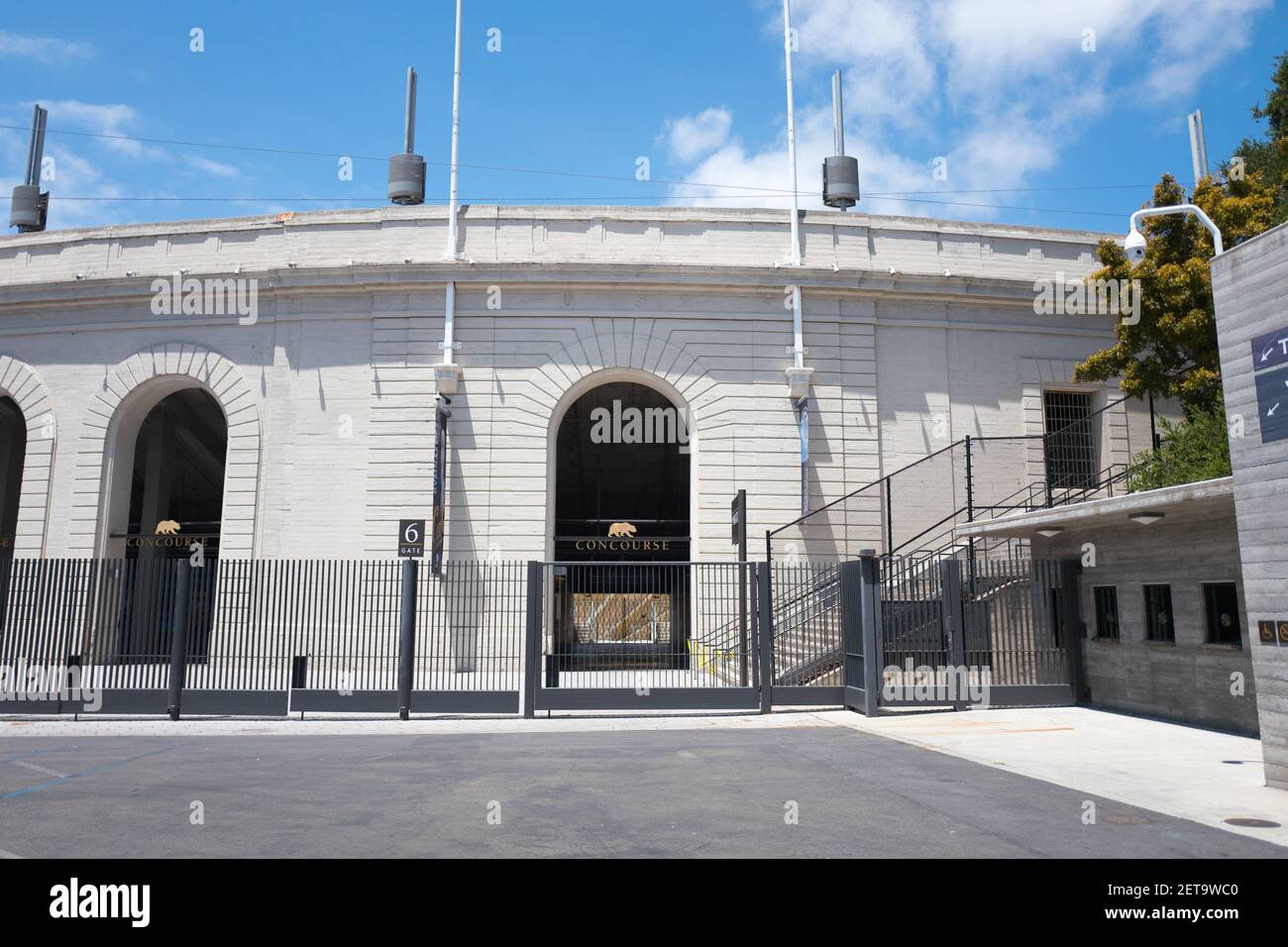 Entrance to California Memorial Stadium at UC Berkeley in Berkeley ...