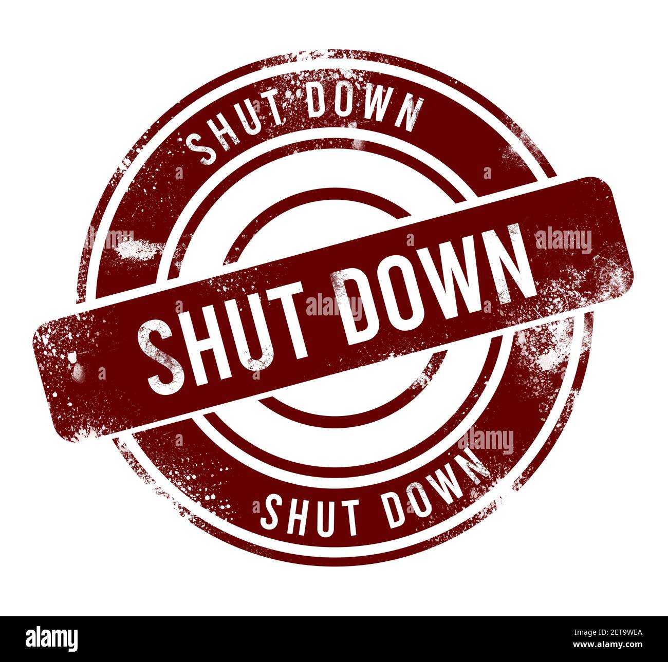 Shut down stamp hi-res stock photography and images - Alamy