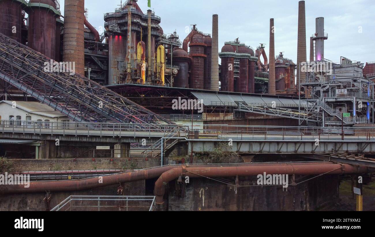 Old factory site in Germany - World Heritage Site Stock Photo - Alamy