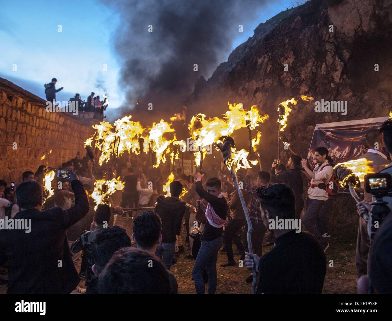 Boiling blood nation before run up and dawn mount during Newroz ...