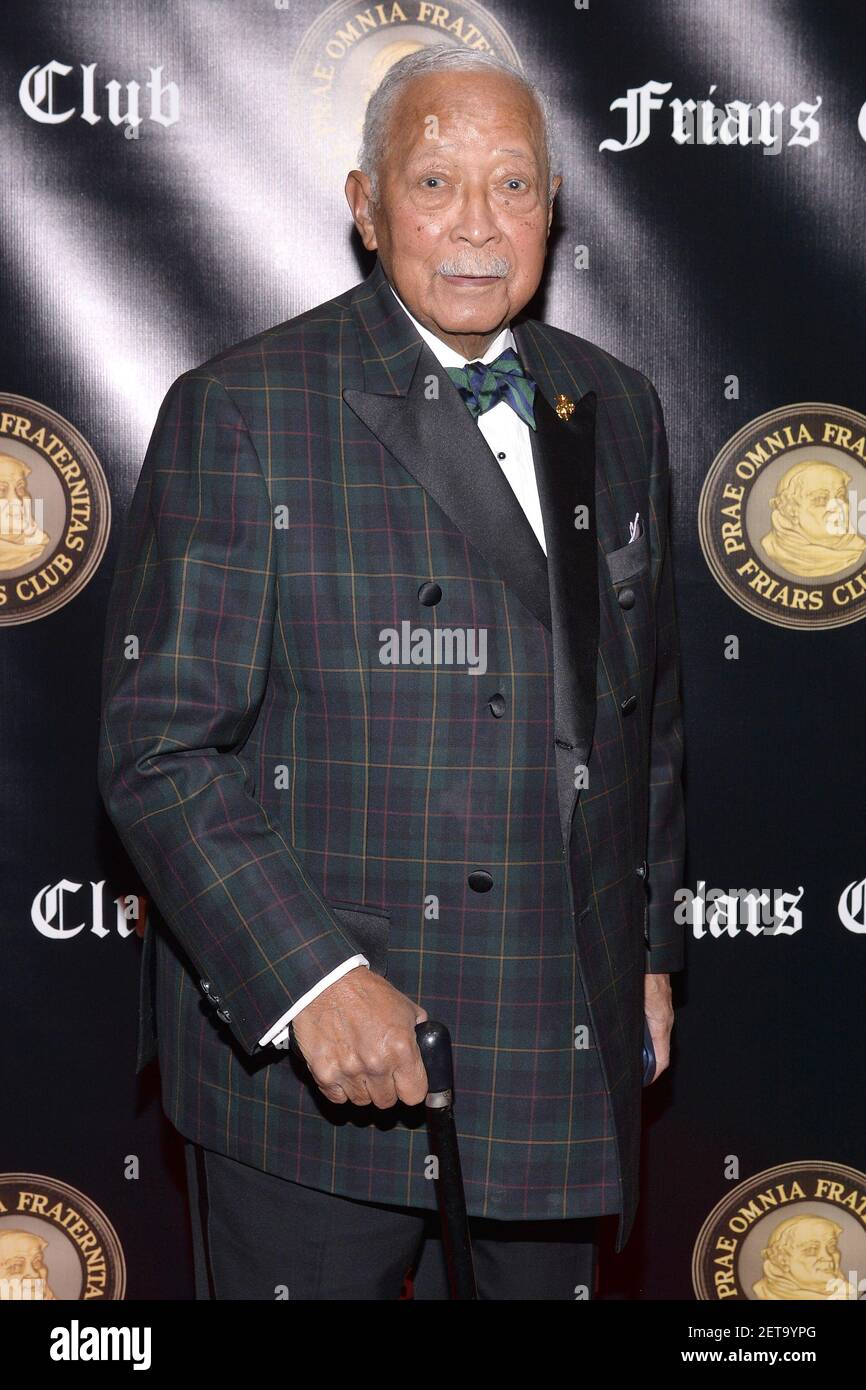Former New York City Mayor David Dinkins attends the Friar's Club ...