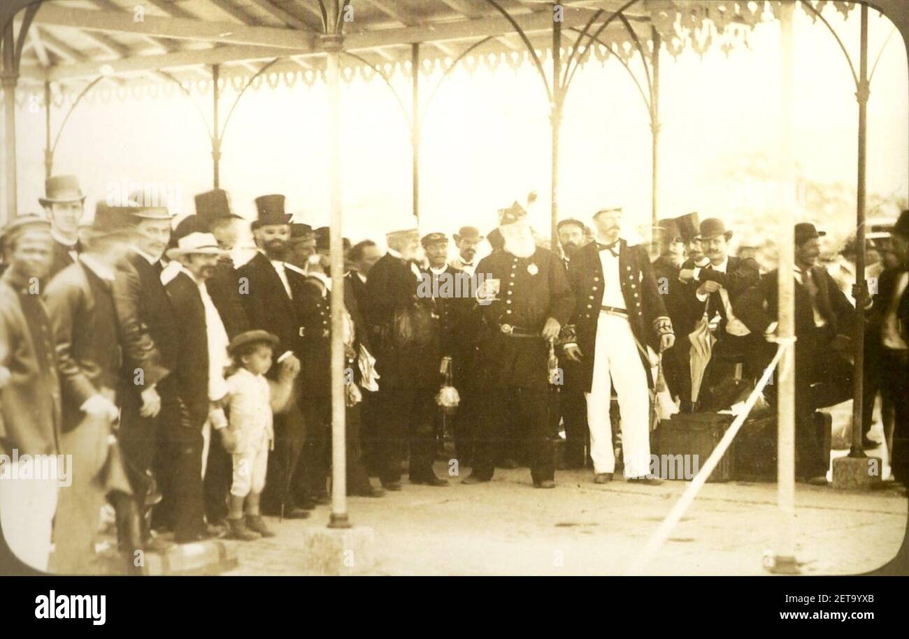 Pedro II of Brazil and Count of Eu 1886 Stock Photo - Alamy