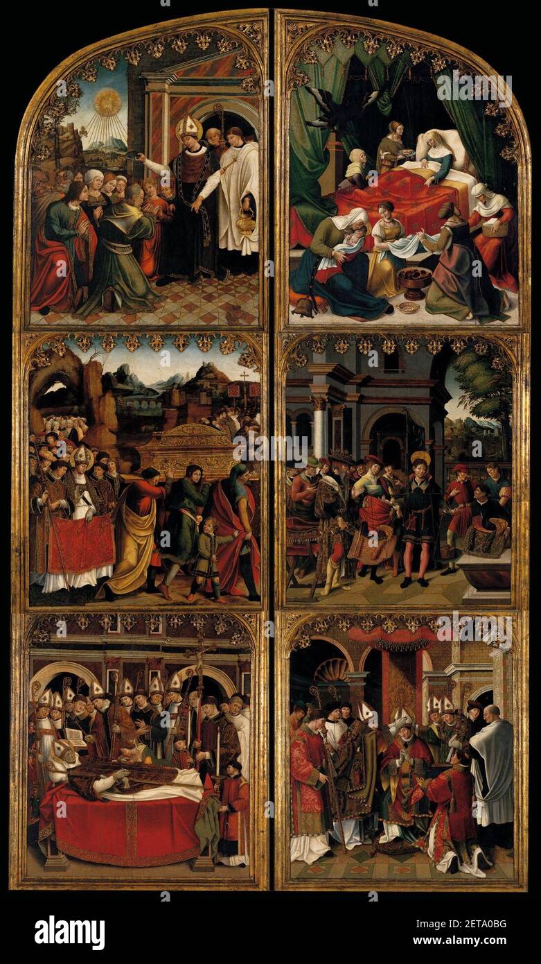 Pedro Nunyes - Doors of the Altarpiece of Saint Eligius Stock Photo - Alamy