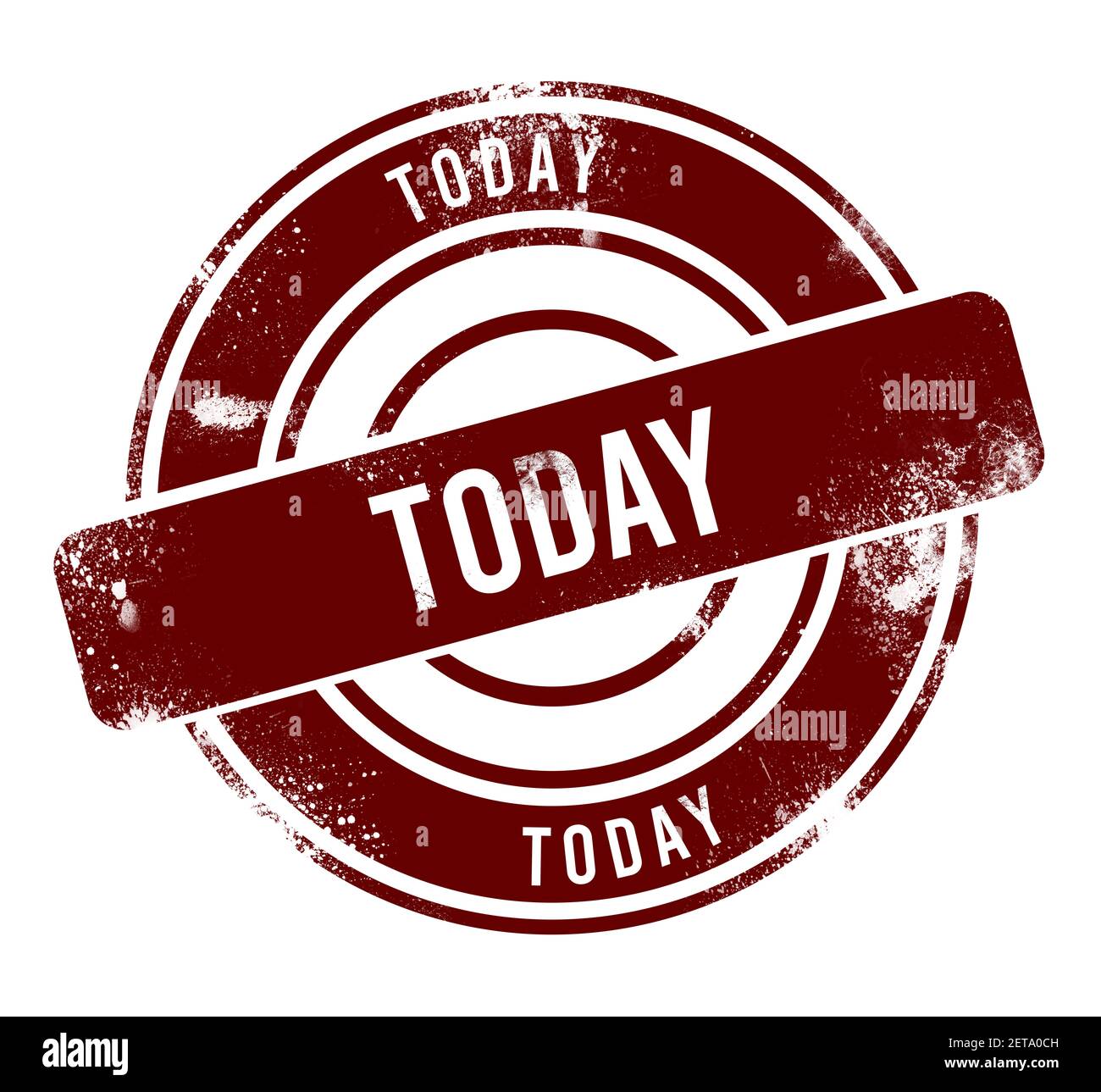Today red round stamp Cut Out Stock Images & Pictures - Alamy