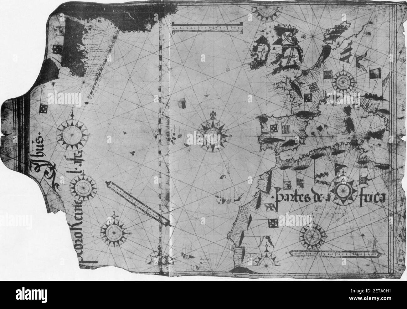 Pedro Reinel map Stock Photo - Alamy