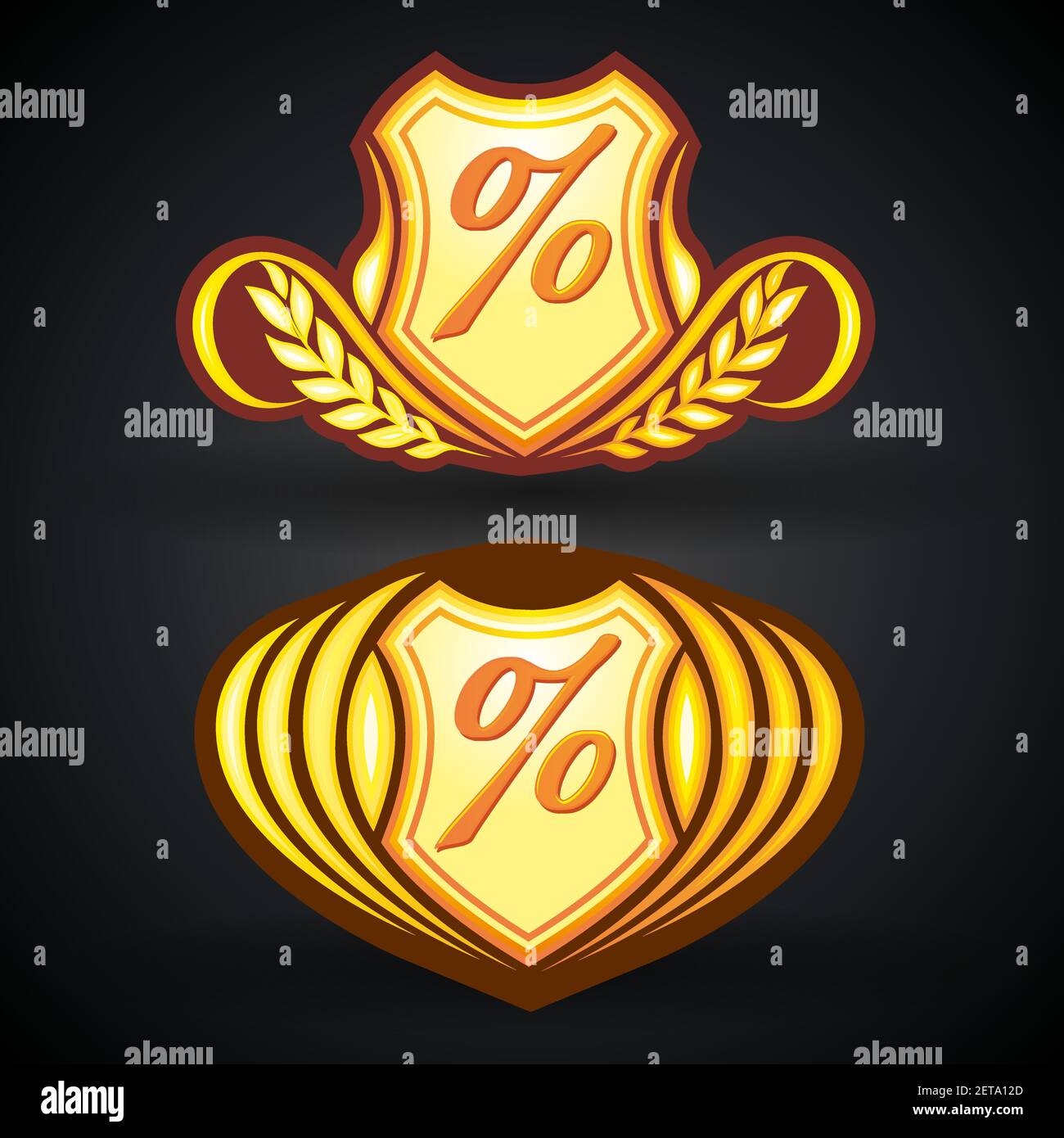 Percent logo Stock Vector Images - Alamy