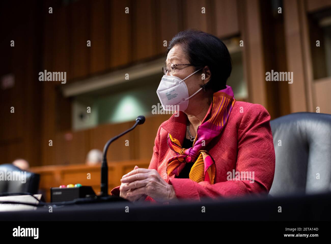 Washington, USA. 01st Mar, 2021. Senator Mazie Hirono (D-HI) during a ...