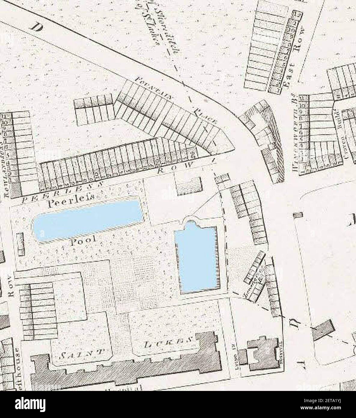 Peerless Pool map Stock Photo - Alamy