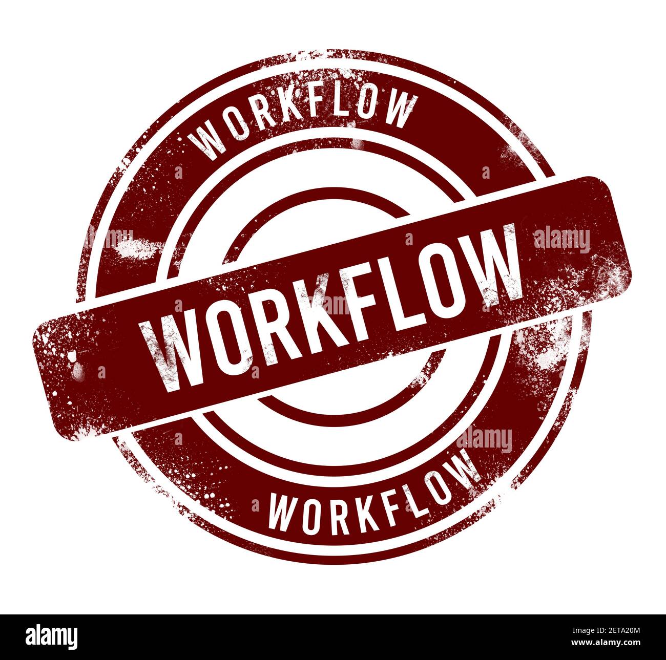 Workflow stamp Cut Out Stock Images & Pictures - Alamy