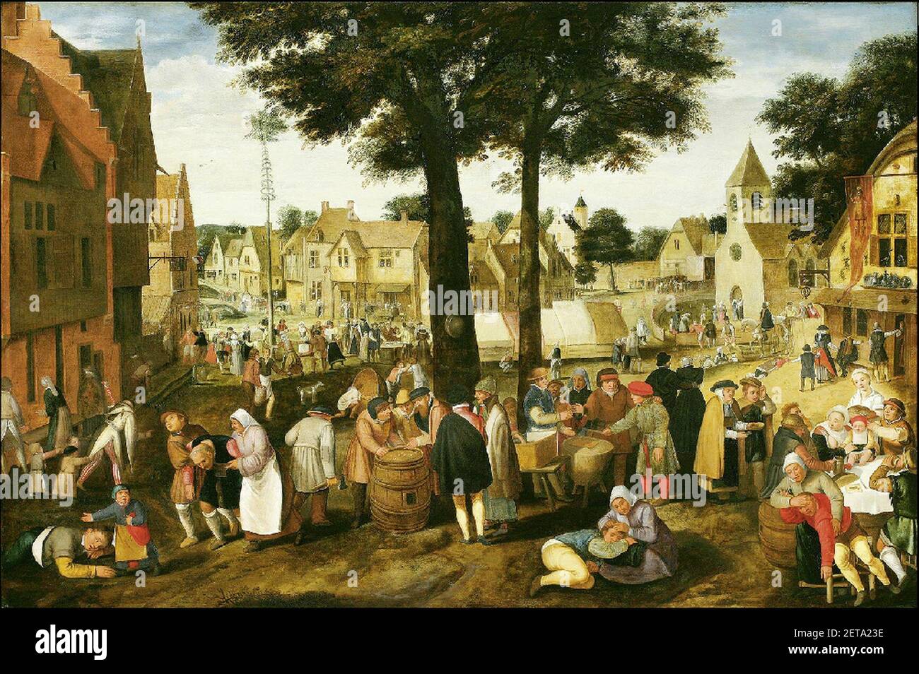 Peeter Baltens - The Grand Kermesse of Saint George Stock Photo - Alamy