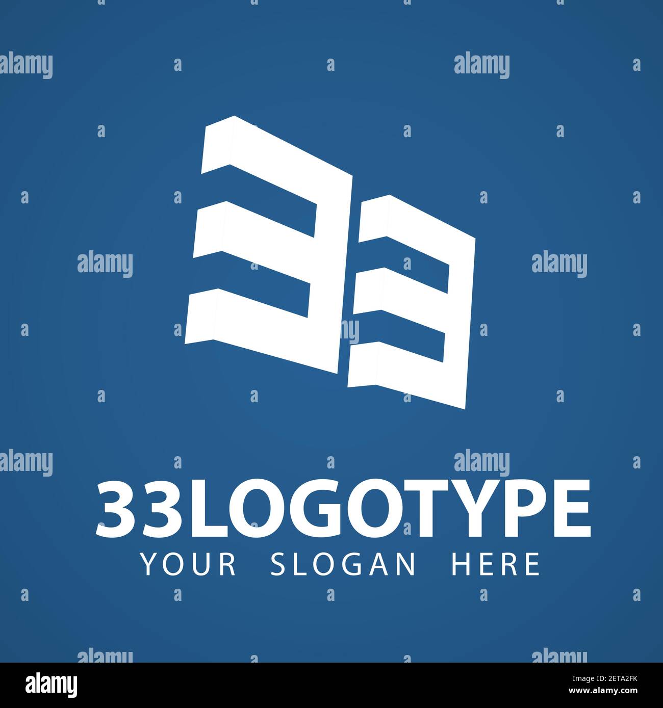 33 3 3 Number Logo Design. Creative Minimal Modern logo design ...