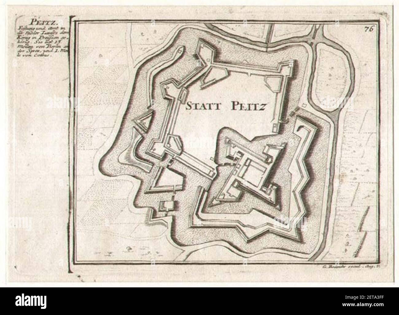 Peitz. Festung und Amt Stock Photo - Alamy
