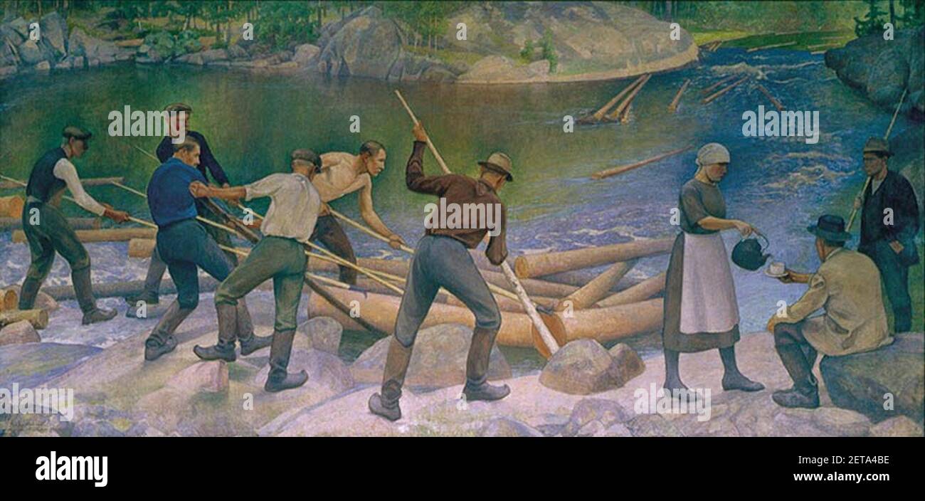 Log drivers hi-res stock photography and images - Alamy