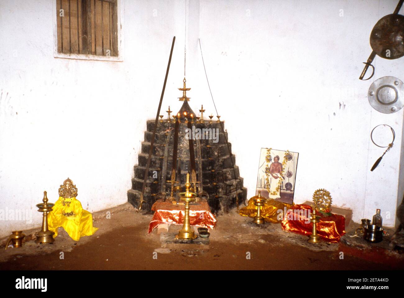 Kerala India Kochi Kalari Poothara Shrine Where Practioners Of The ...