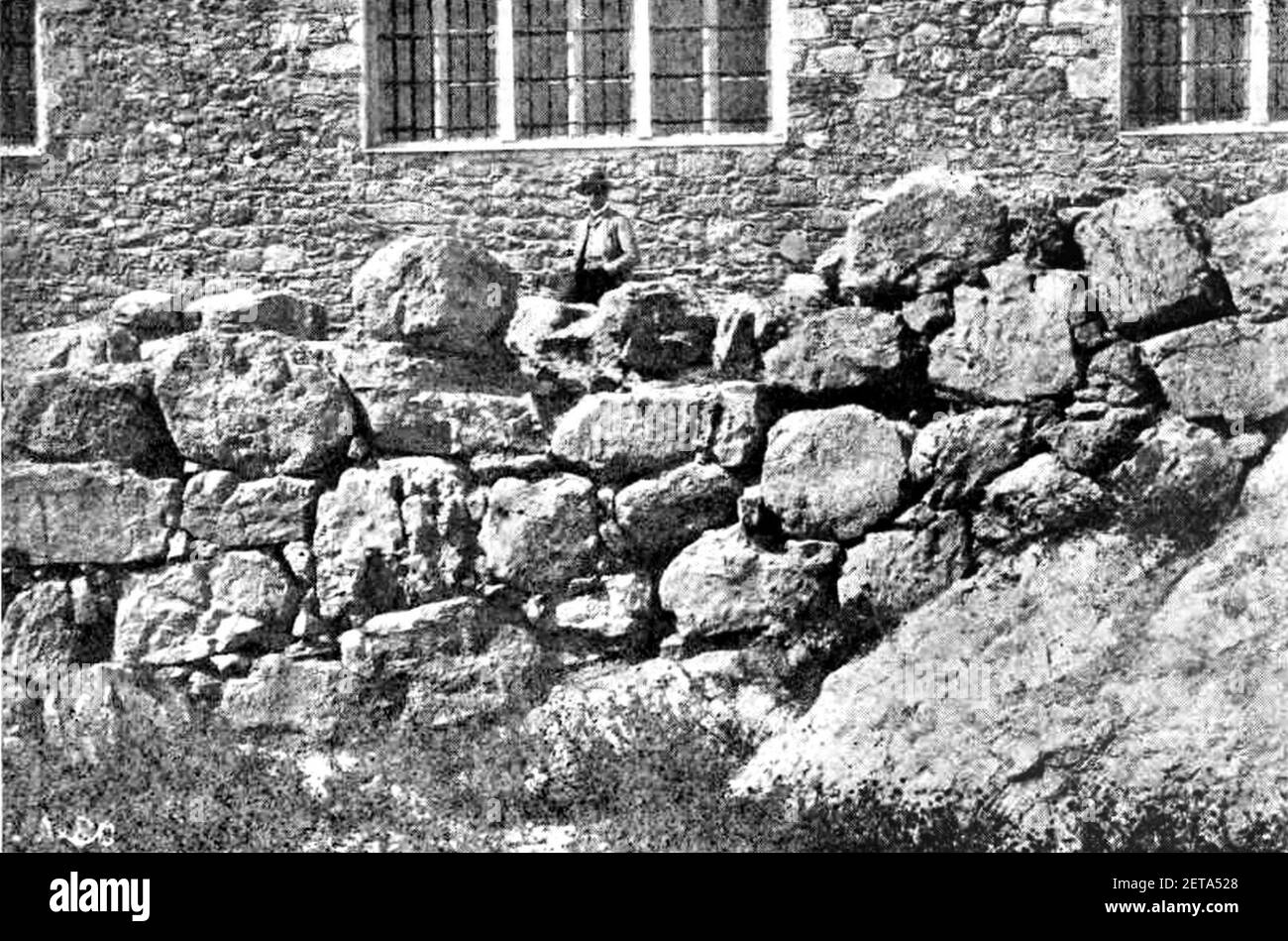 Pelasgic wall on the summit of the Acropolis, south of the Modern ...