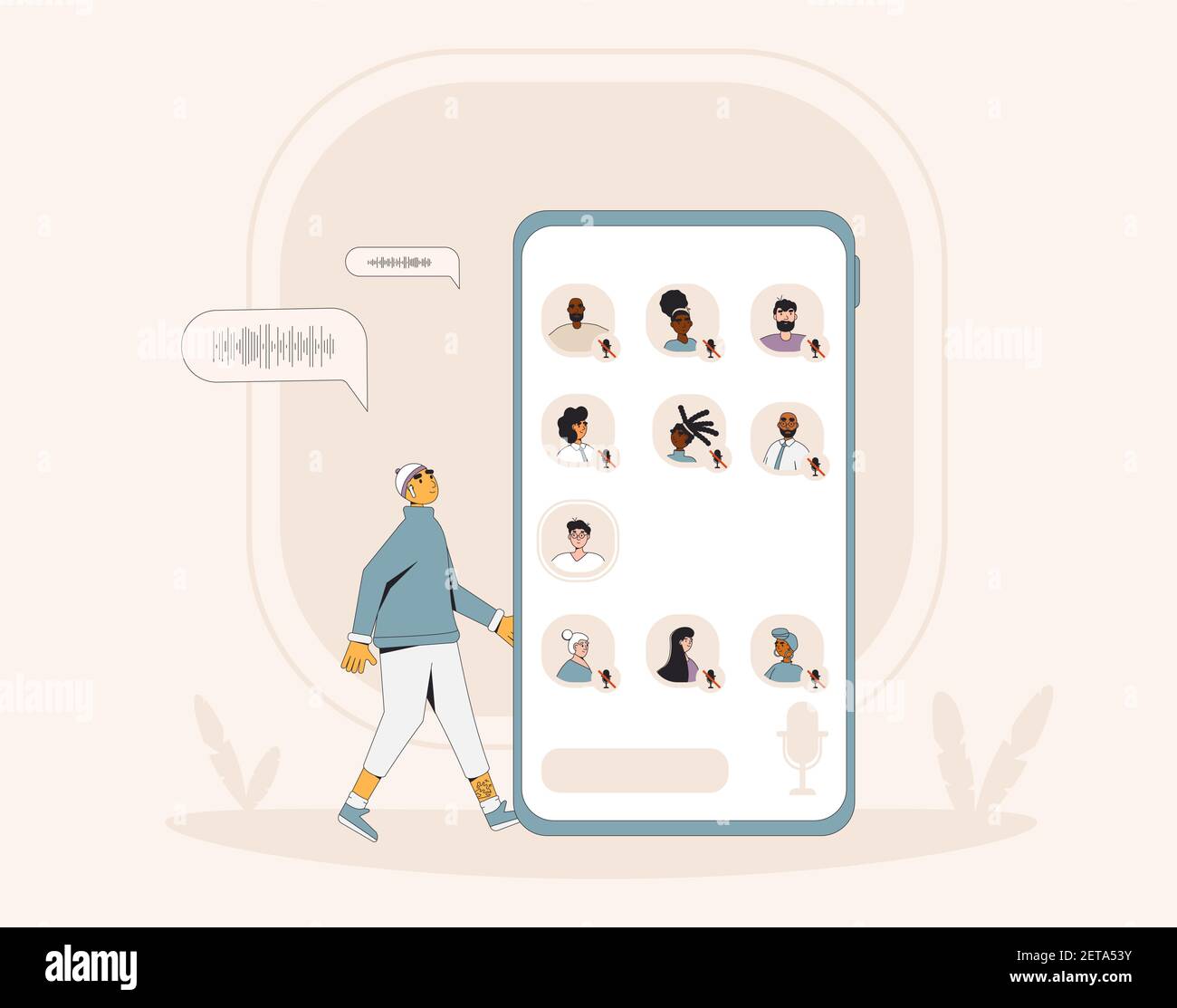 Clubhouse chat app Stock Vector Images - Alamy