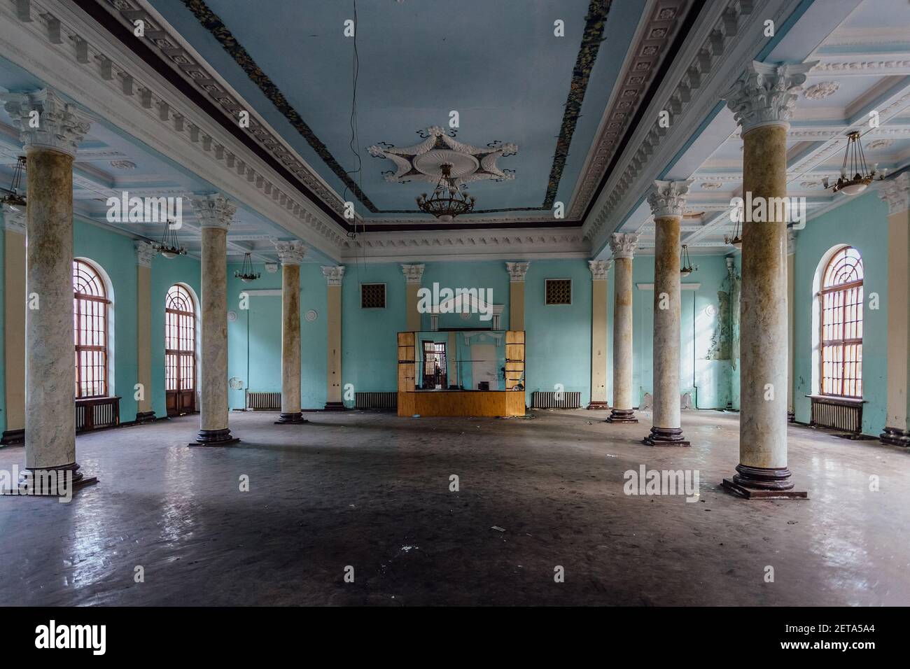 Old abandoned hall with columns in Abkhazia, Georgia Stock Photo - Alamy