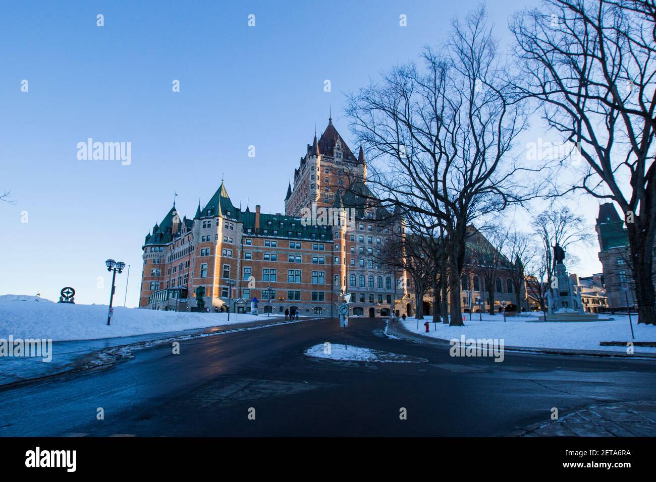 Old Quebec City downtown in winter Stock Photo - Alamy