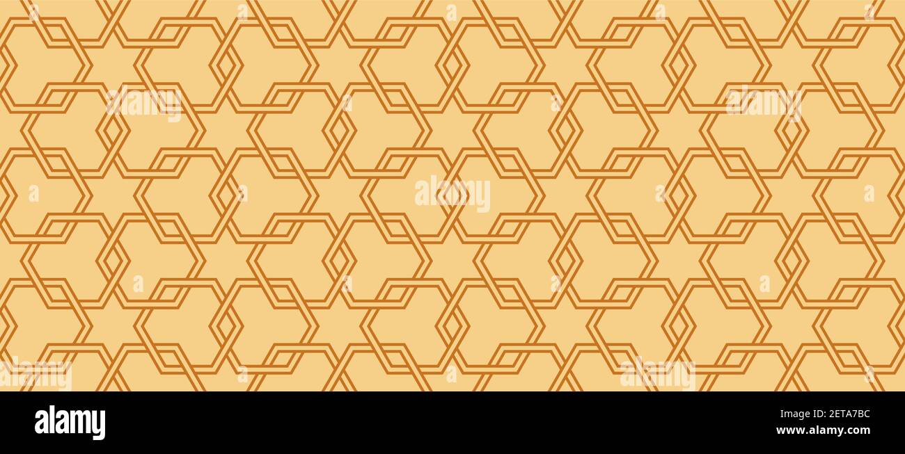 Geometric Islamic Seamless Pattern for decoration greeting card or ...
