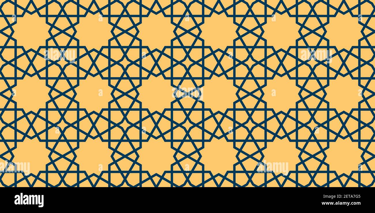 Geometric Islamic Seamless Pattern for decoration greeting card or ...