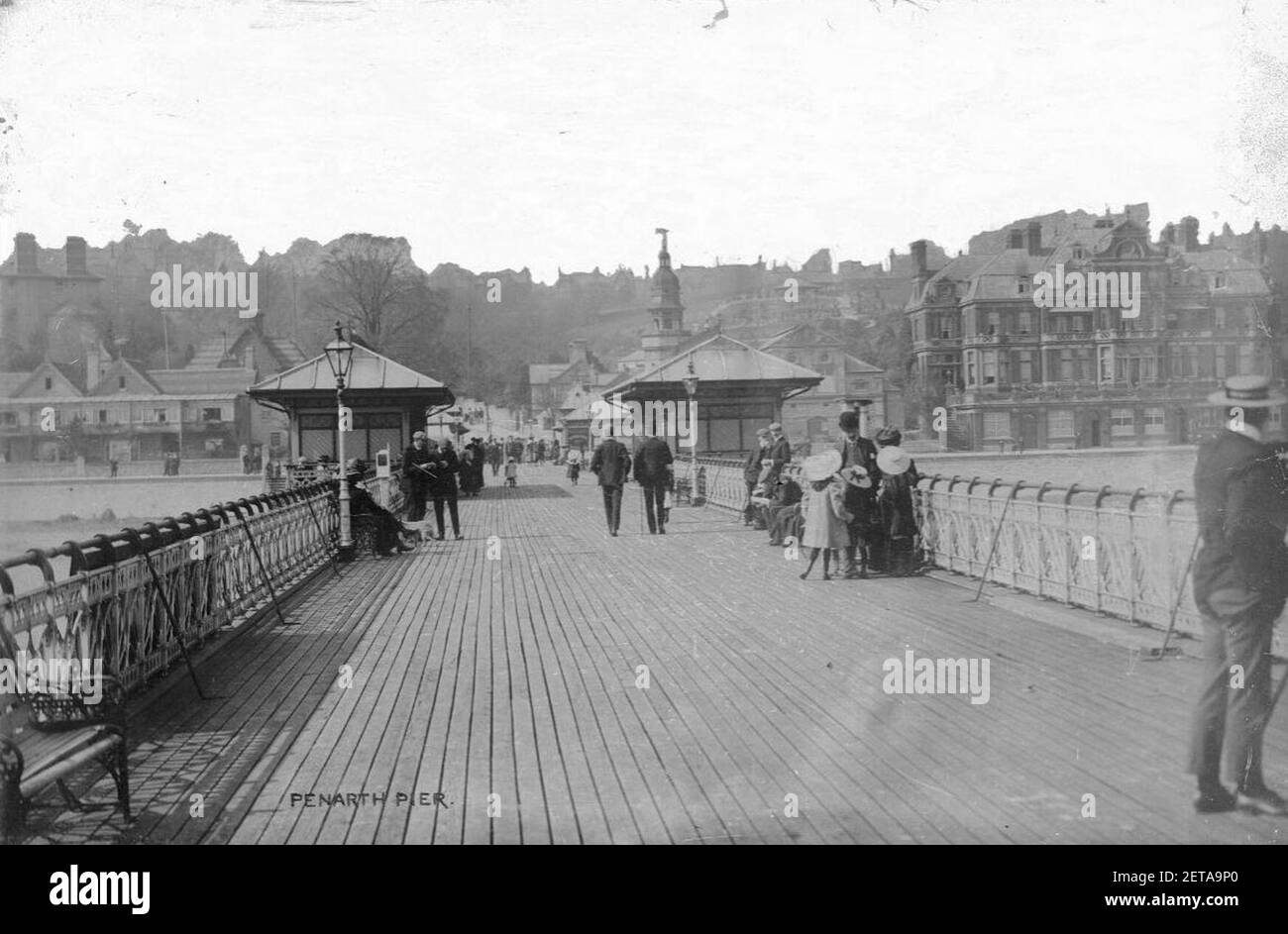 Penarth pier Black and White Stock Photos & Images - Alamy