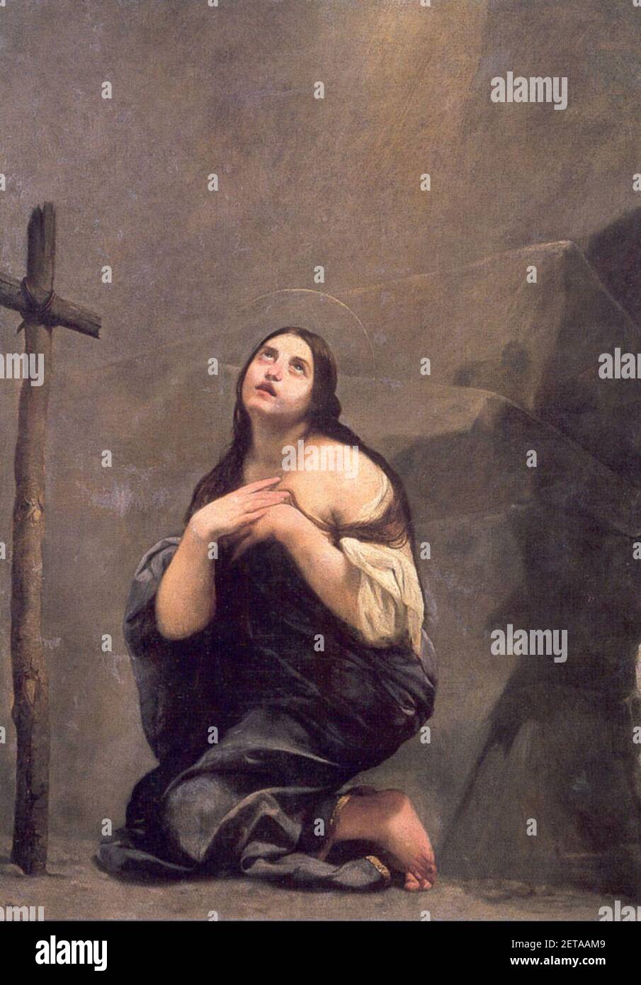 Penitent Magdalene by Cagnacci (Urbania Stock Photo - Alamy