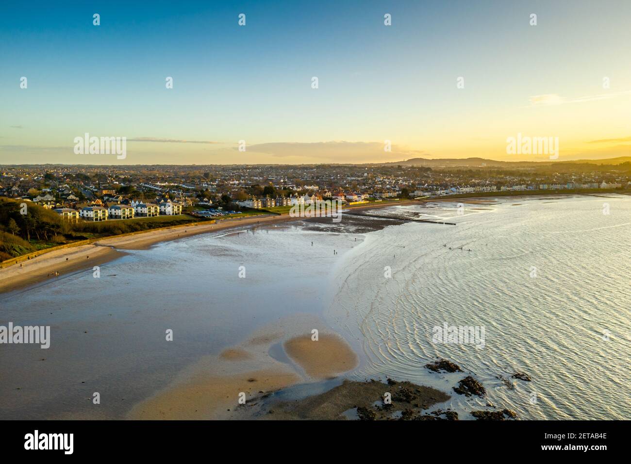Ballyholme beach near Bangor in Northern Ireland Stock Photo - Alamy