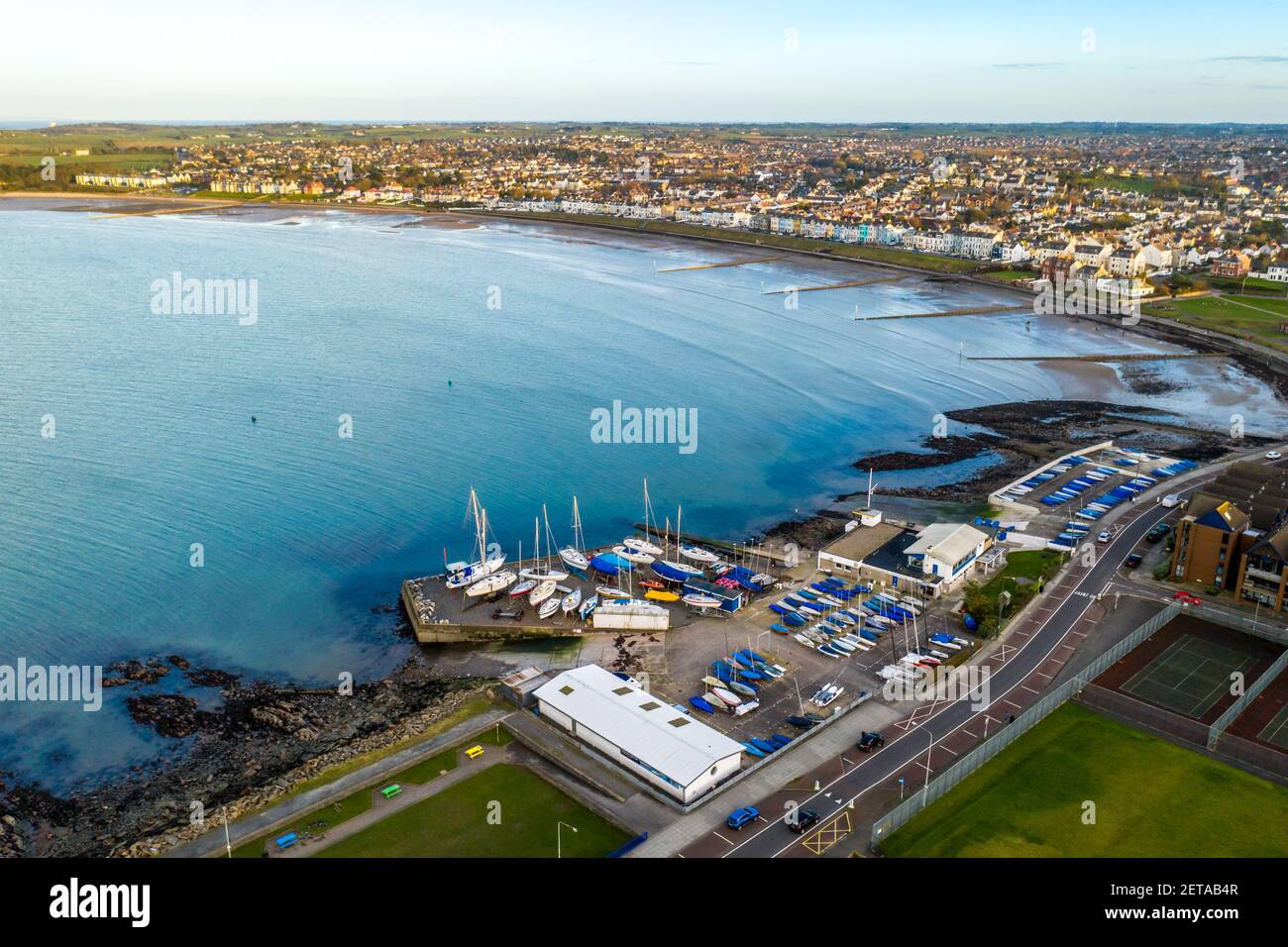 Ballyholme beach near Bangor in Northern Ireland Stock Photo - Alamy