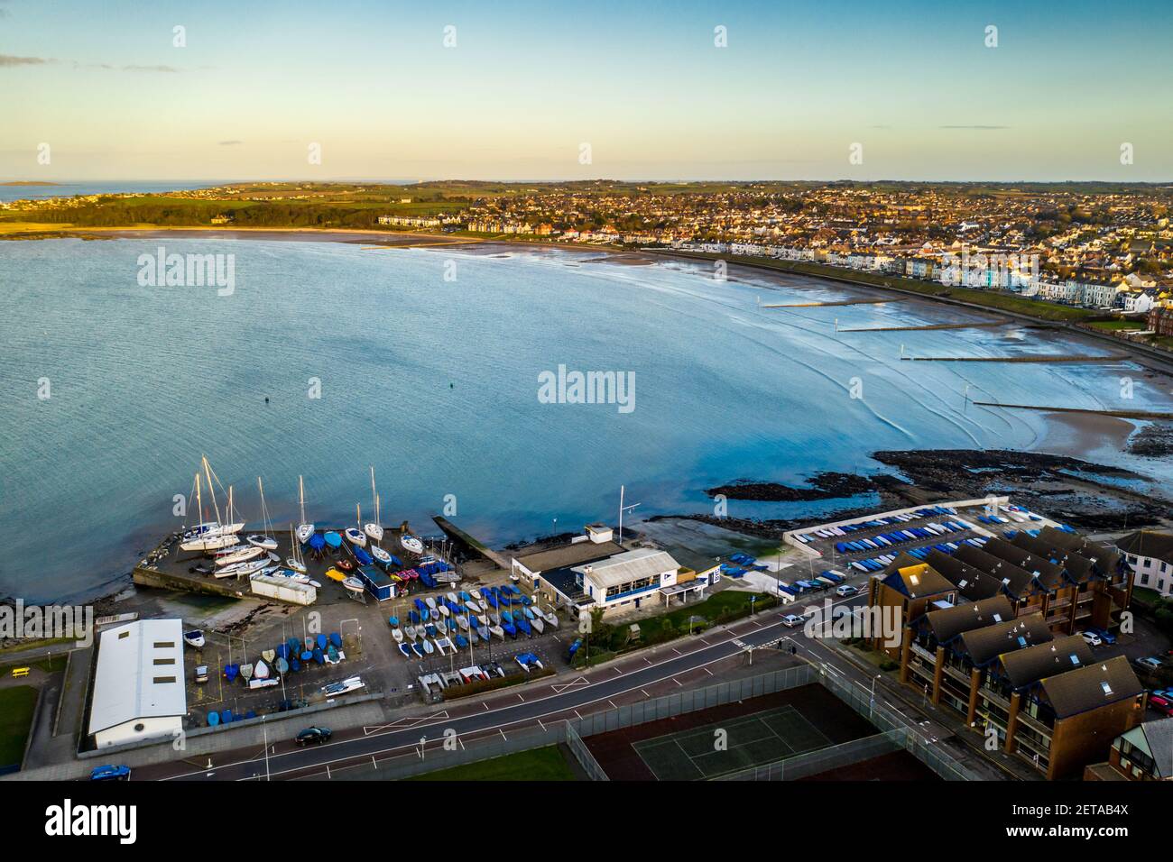 Ballyholme beach near Bangor in Northern Ireland Stock Photo - Alamy