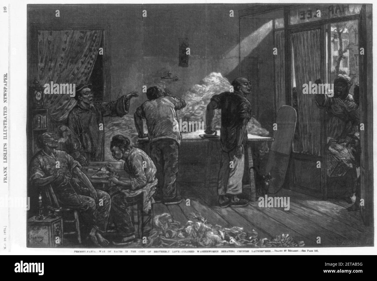 Pennsylvania - war of races in the city of brotherly love - colored ...