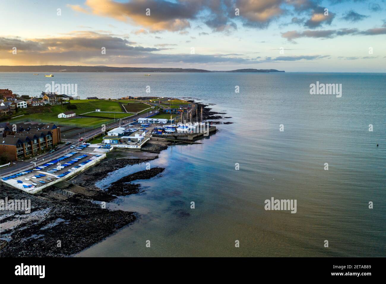 Ballyholme beach near Bangor in Northern Ireland Stock Photo - Alamy