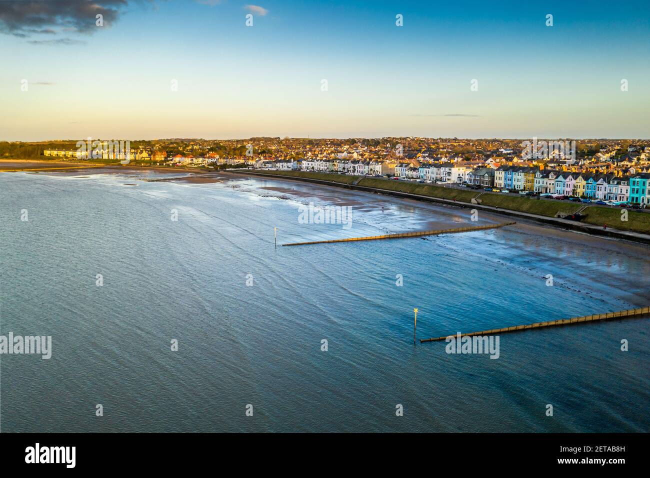 Ballyholme beach near Bangor in Northern Ireland Stock Photo - Alamy