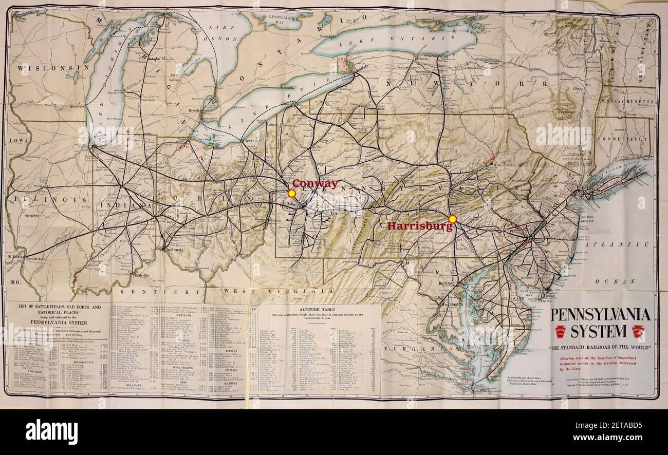Pennsylvania Railroad System a description of its main lines and ...
