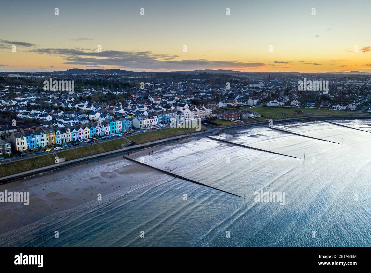 Ballyholme beach near Bangor in Northern Ireland Stock Photo - Alamy