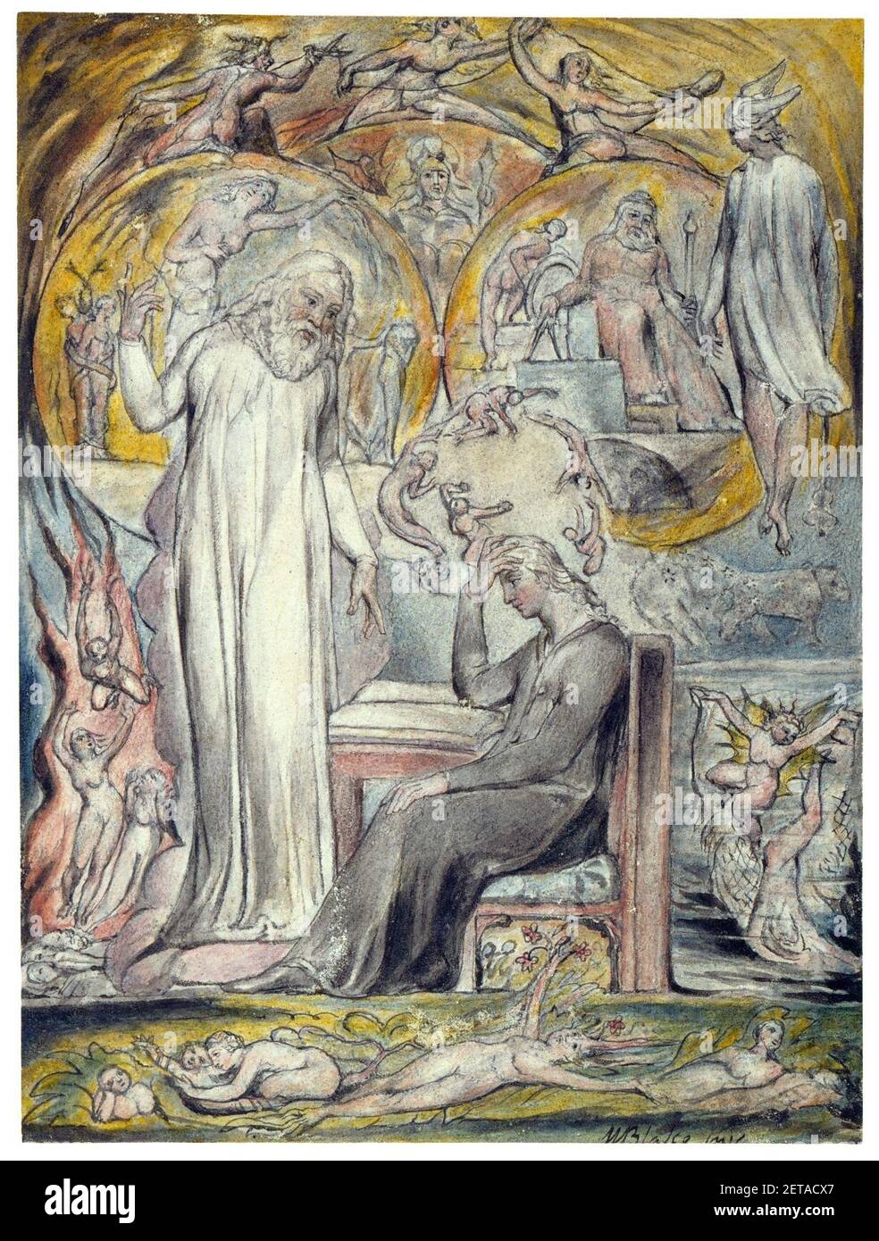 Penseroso & L'Allegro William Blake9 Stock Photo - Alamy