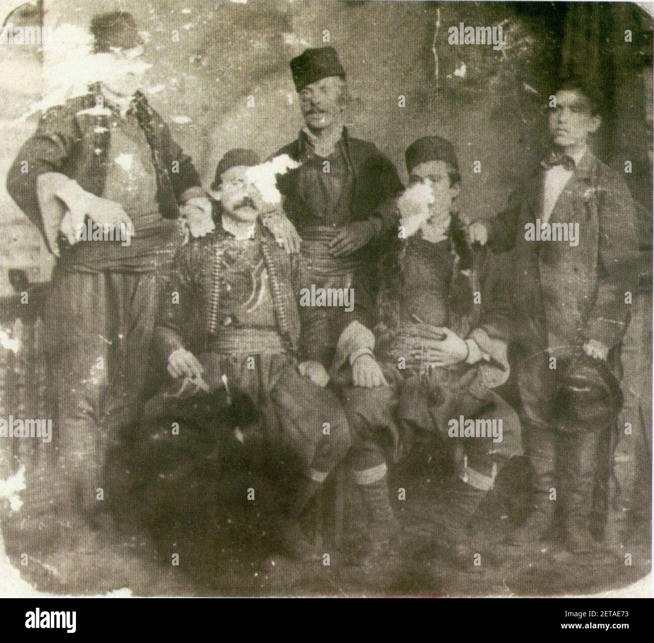 People of Ohrid in Romania 1874 Stock Photo - Alamy