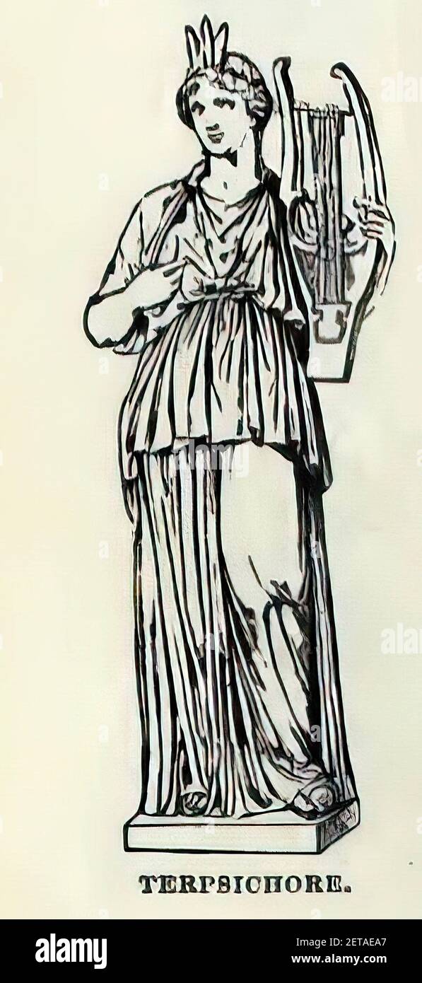 A vertical 19-century greek or roman mythology illustration Stock Photo ...